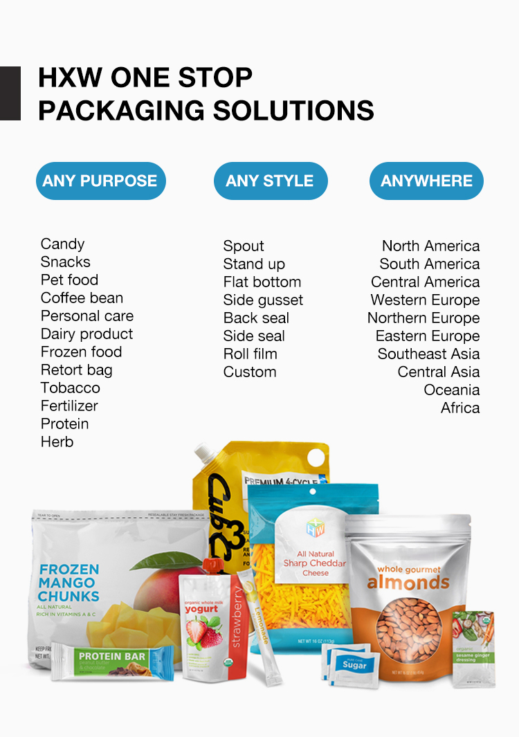 Custom Packaging Resealable Matte Zip Lock Plastic Stand Up Pouch With ...