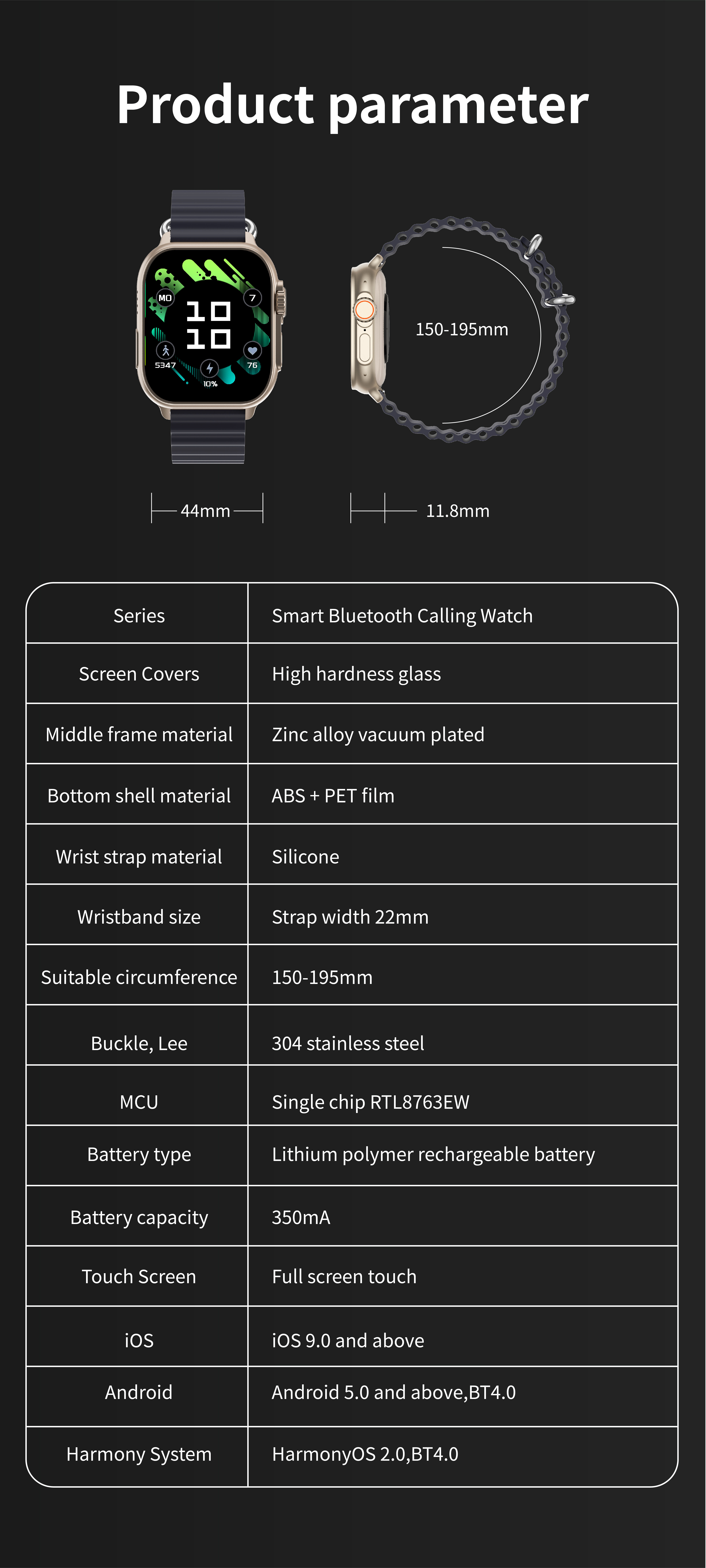 Buy Wholesale China Hw8 Ultra Smart Watch High Quality Original H10 Pro ...