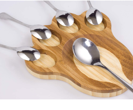 Buy Wholesale China Paw Bamboo Spoon Rest, Unique Design Wooden Spoon ...