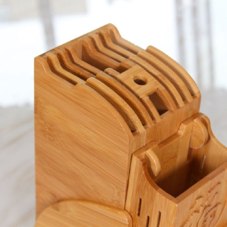 Nan Bamboo Wooden Knife Rack Kitchenware Kitchen Knife Rack Knife ...
