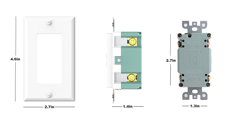 2023 Gfci Tr Wr Gfci Socket Bathroom Washing Machine Refrigerator 20amp ...