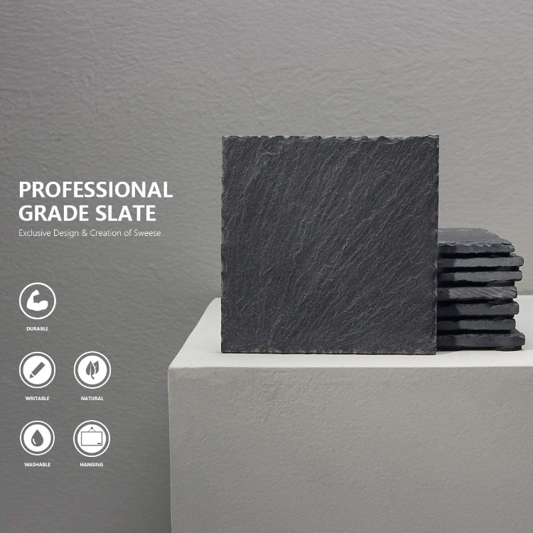 Buy Wholesale China Wholesale-slate-coaster Square 10cm Natural Slate ...