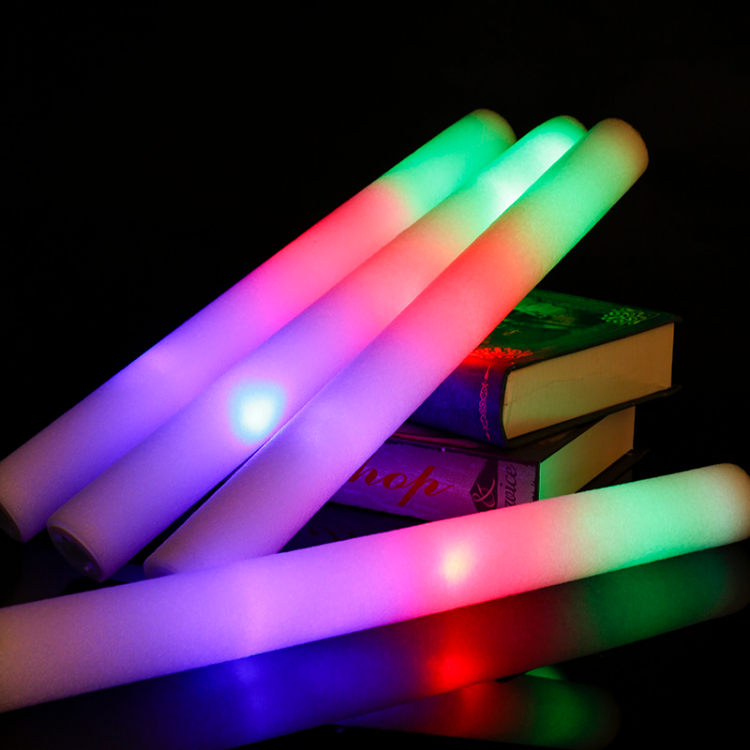 12/15/30/60pcs Led Glow Sticks Bulk Colorful Rgb Glow Foam Stick Cheer ...