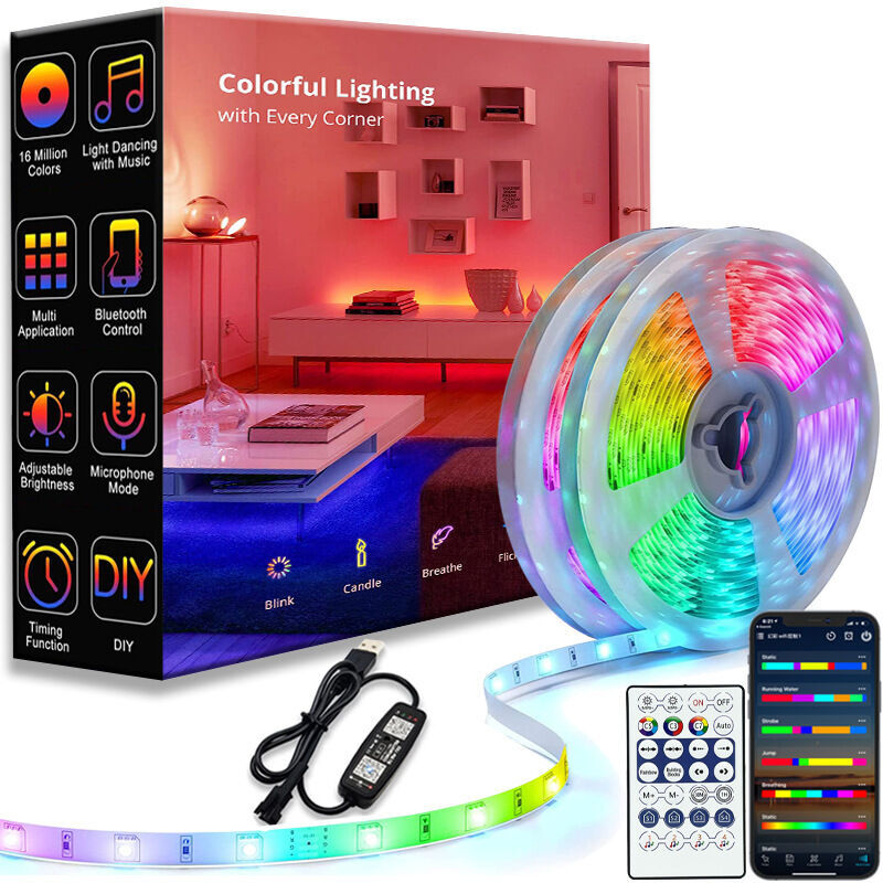 Buy Wholesale China Led Strip Lights Smart Light Strips With App ...