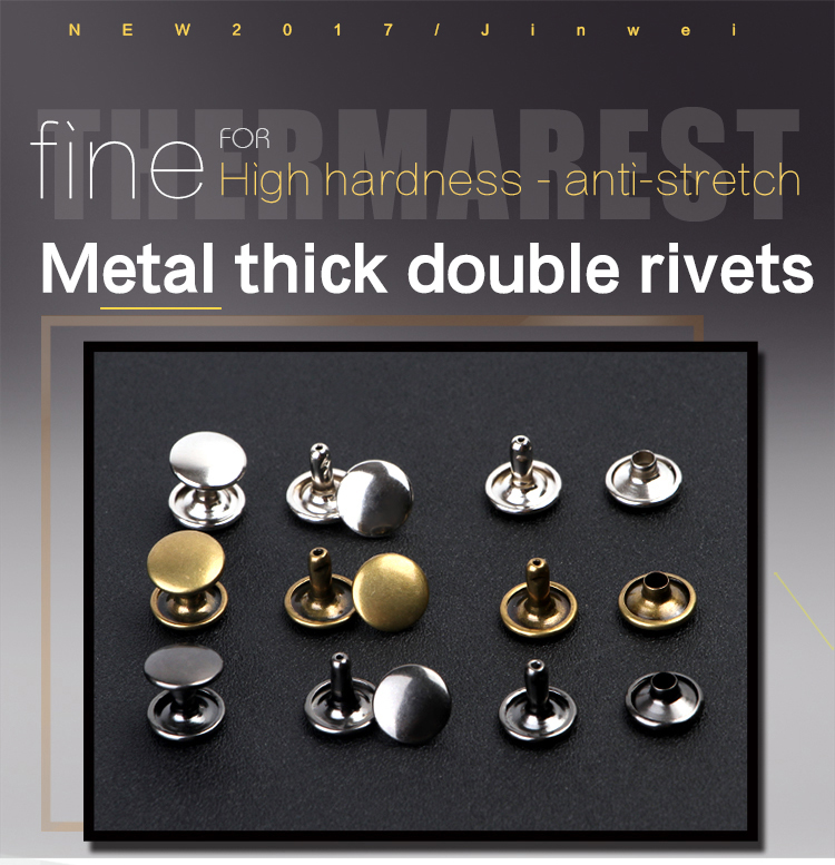 Buy Wholesale China 12mm Double Cap Studs Rivets Docking Buttons Metal ...