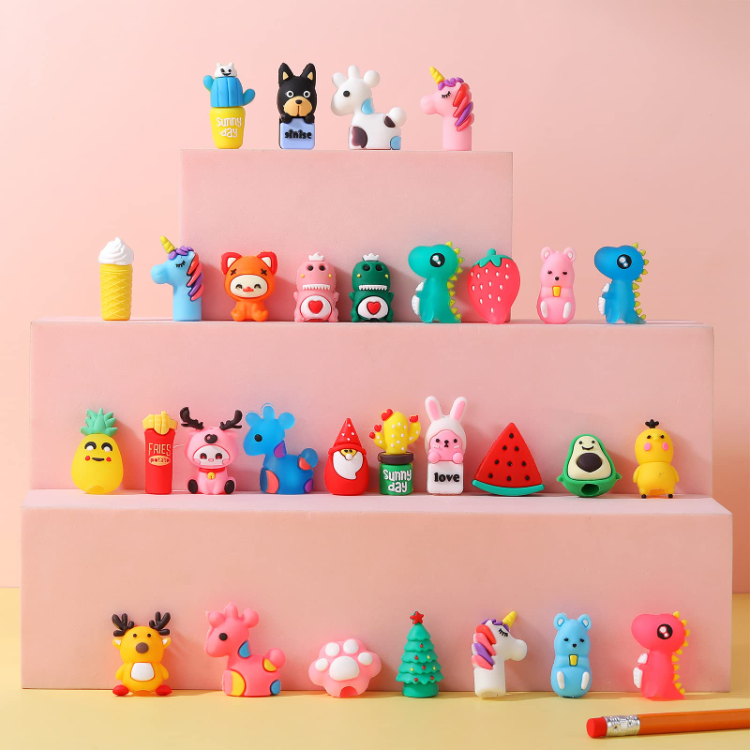 Buy Wholesale China Custom Cute Silicone Rubber Pencil Toppers Decorate ...
