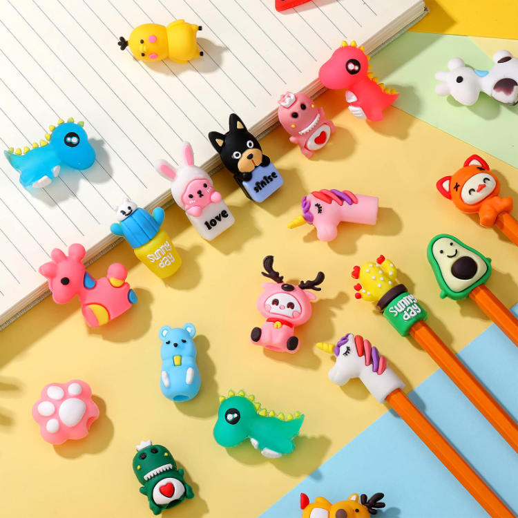 Buy Wholesale China Custom Cute Silicone Rubber Pencil Toppers Decorate ...