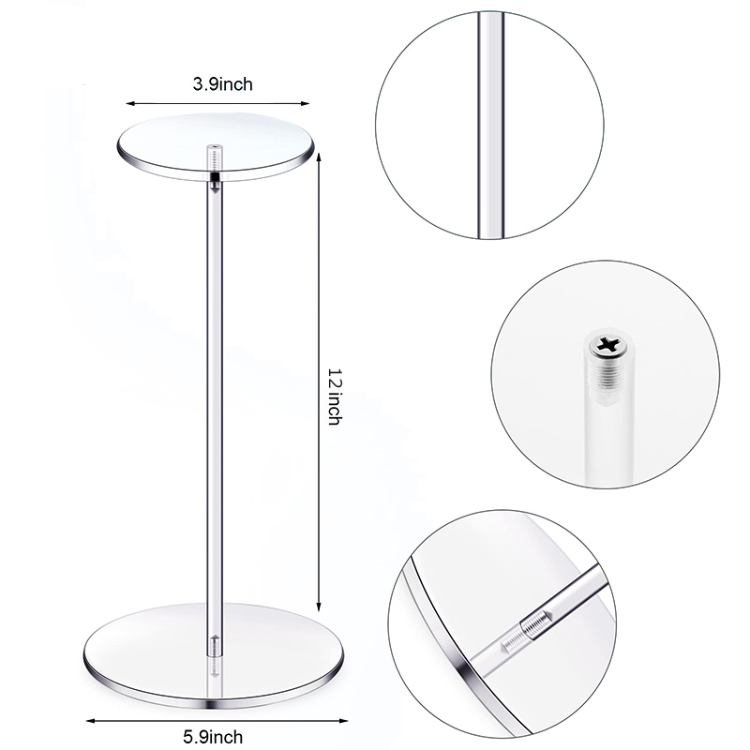 Premium Clear Acrylic Hat Stand And Wig Stand Decorative Lucite Hat ...