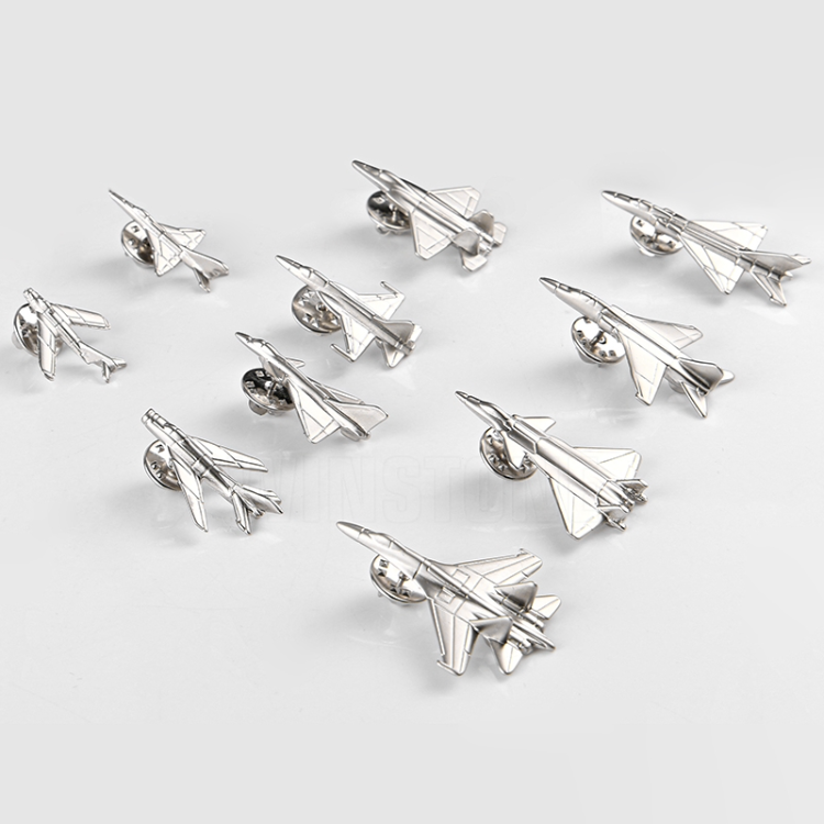 Custom 3d Die Cast Metal Fighter Aircraft Model Lapel Pin Badges $0.25 ...