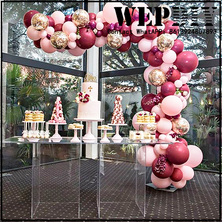 2020 New Birthday Paty Wedding Transparent Acrylic Banquet Table ...