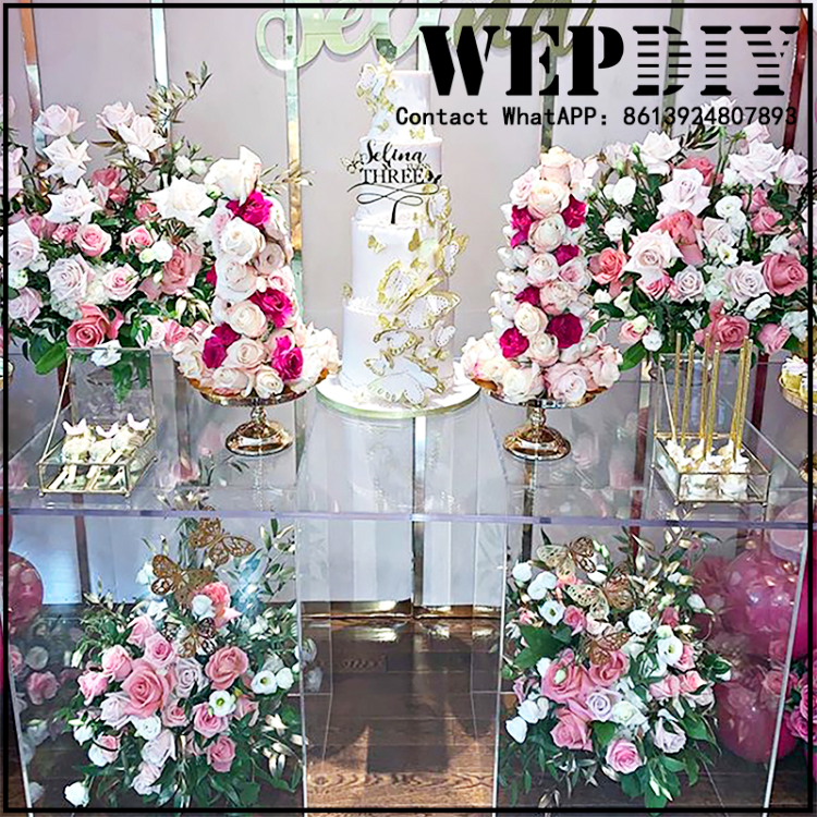 2020 New Birthday Paty Wedding Transparent Acrylic Banquet Table ...