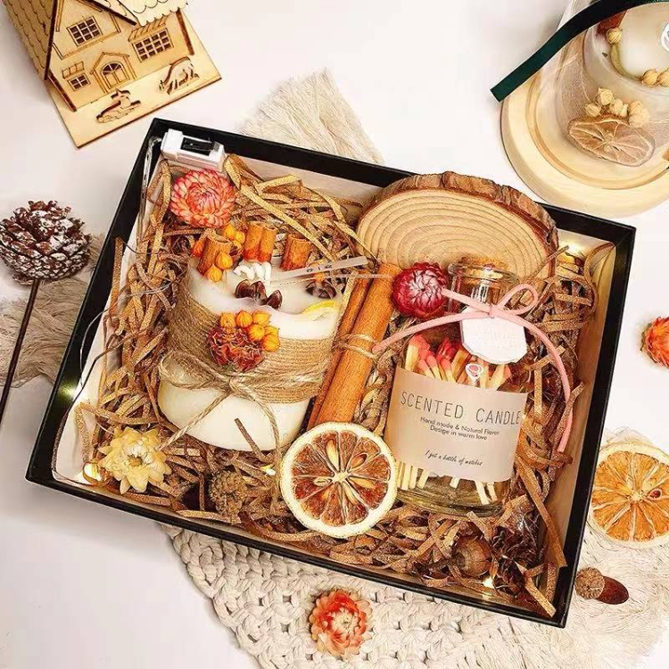 Buy Wholesale China Botanical Dry Flower Scented Candle Gift Set High ...