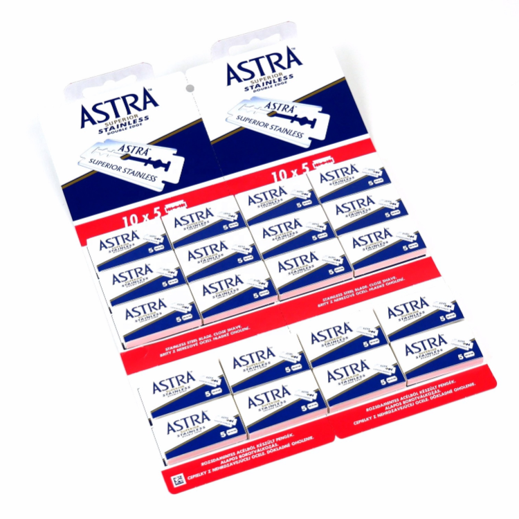 Platinum Stainless Steel Astra Superior Razor Baldes Safety Disposable ...