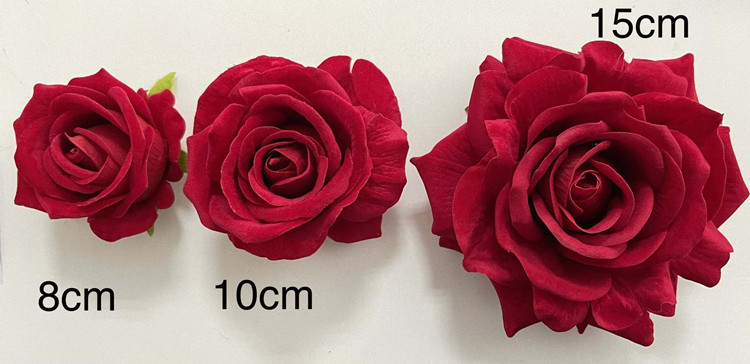 Buy Wholesale China Trh281 High Quality Silk Flower Heads 15cm Big ...