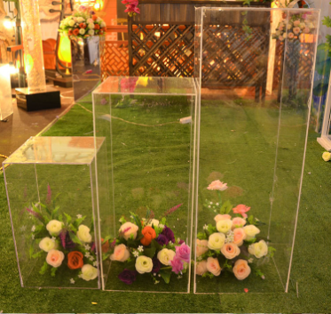 Buy Wholesale China Square Wedding Backdrop Display Clear Acrylic ...