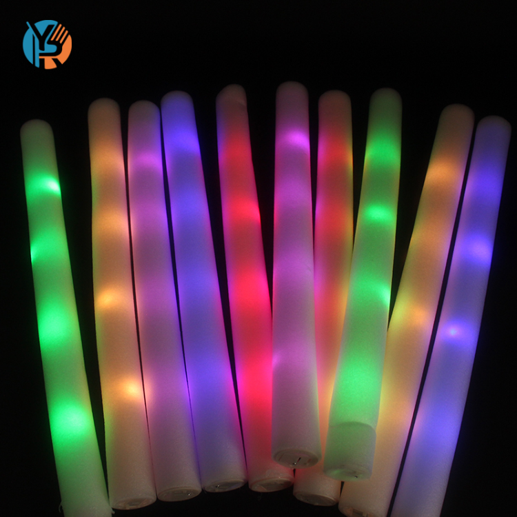Promotional Custom Light Up Foam - Colored Durable Led Glow Foam Stick ...