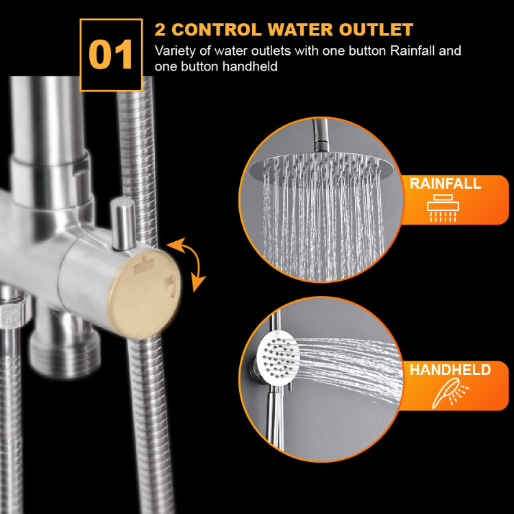 Buy Wholesale China 2-way Stainless Steel Sus304 Bathroom Faucet ...