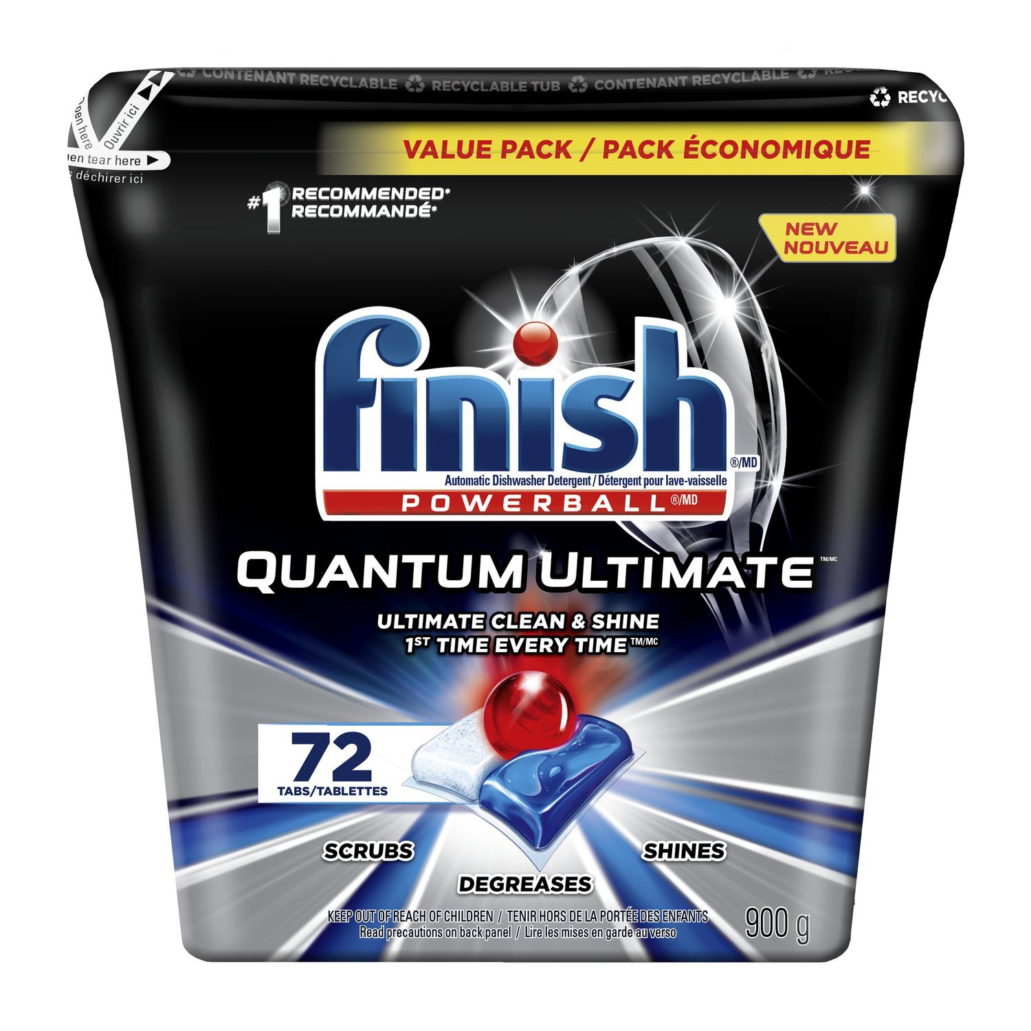 Buy Wholesale Canada Finish Dishwasher Detergent, Quantum Max, Lemon ...