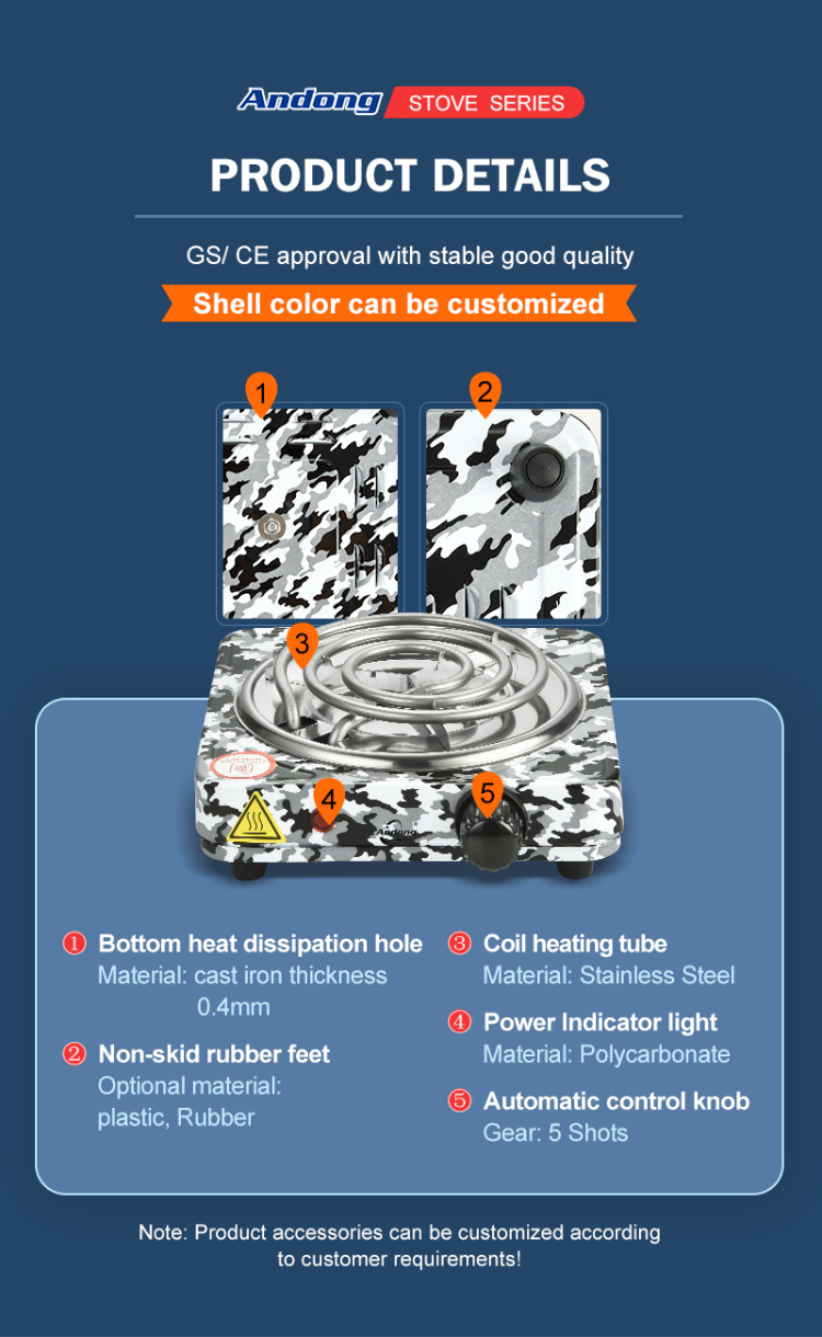 Buy Wholesale China Anton Single Coil Burner Cooking Electric Charcoal Stove Heater Hookah ...