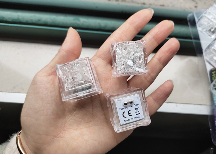 Multi Color Led Glow Ice Cube Fast Slow Flashing Led Light Up Ice Cube ...