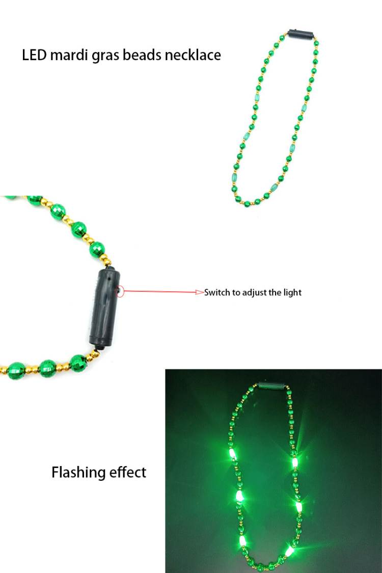 Wholesale Light Up Led Mardi Gras Beads Necklacepopular, Mardi Gras ...