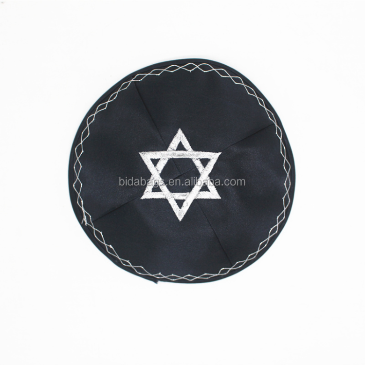 Jewish Kippah Hat Stain Yarmulke Kipot Star Of David Satin Kippot ...