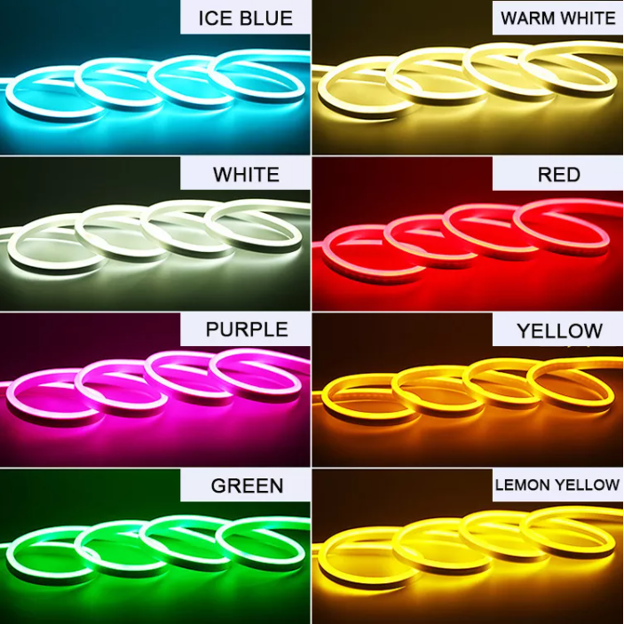 12v 24v Silicon 2835 120 Leds Flexible Led Rope Neon For Advertisement ...