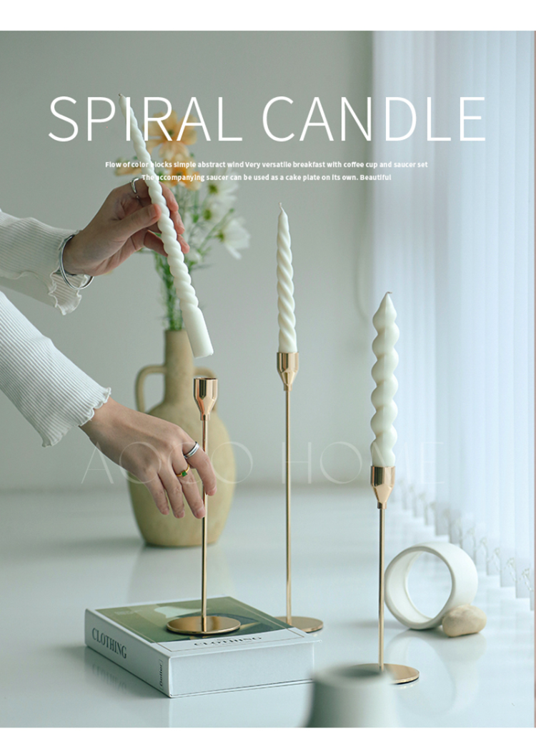 Buy Wholesale China 18cm Macaron Color Twisted Pillar Candles Home ...