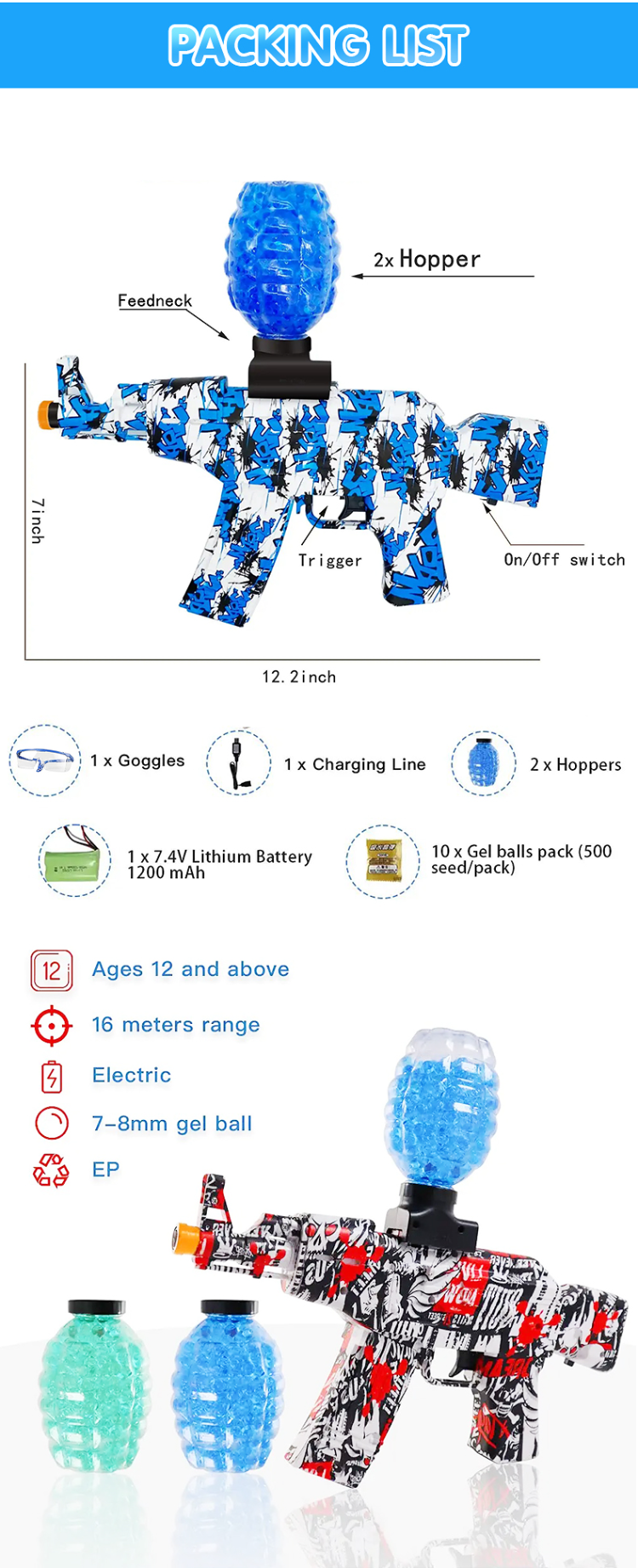 Buy Wholesale China Oem Customize M416 Single Shot Continuous Eva Gun Eating Chicken With ...
