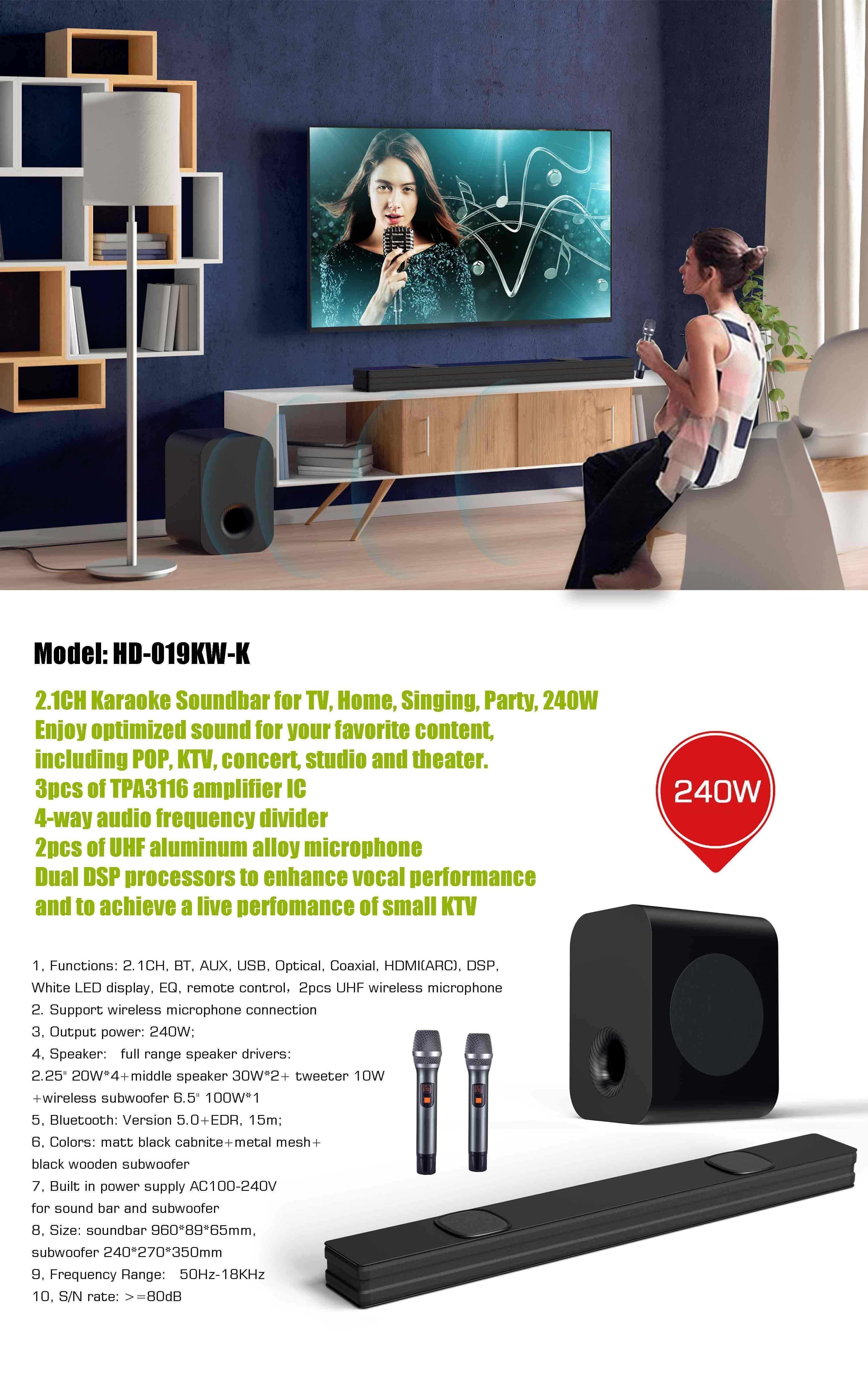 Buy China Wholesale 2.1ch Stereo Bluetooth Karaoke Ktv Soundbar Speaker ...