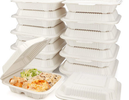 High Quality Pla 3 4 Compartment Compostable Meal Disposable Lunch Box ...