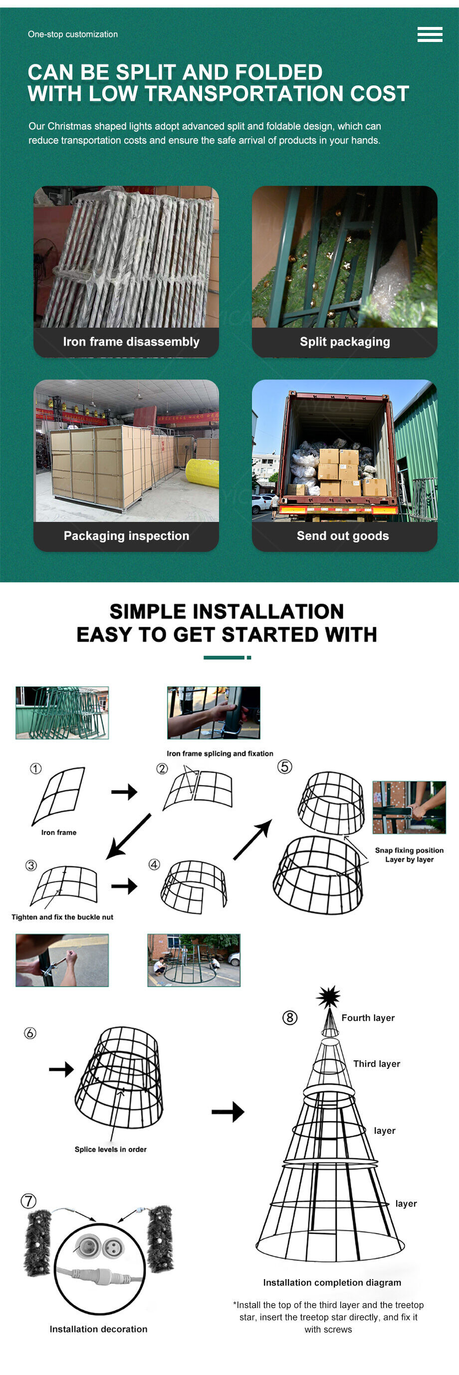 Buy Wholesale China Customized Outdoor Lighting Decoration 4m Christmas ...