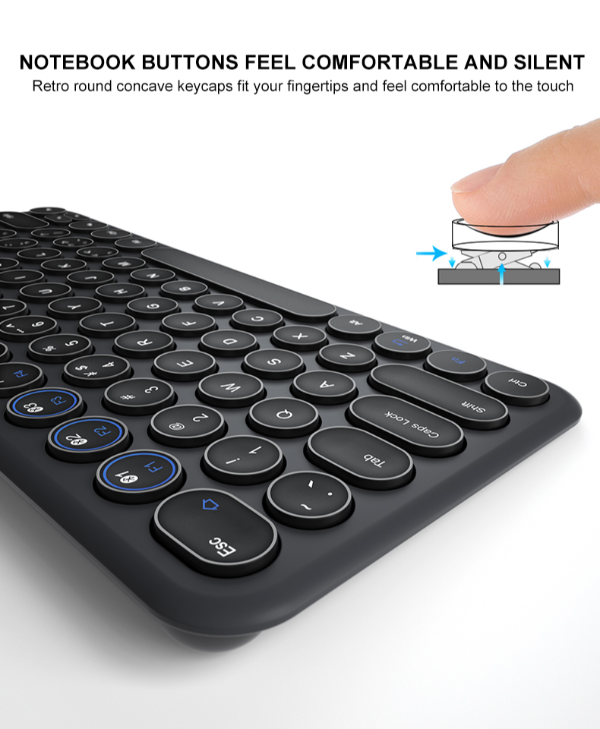 Buy Wholesale China 2021 Wireless Keyboard Multi-device Convenient Thin ...