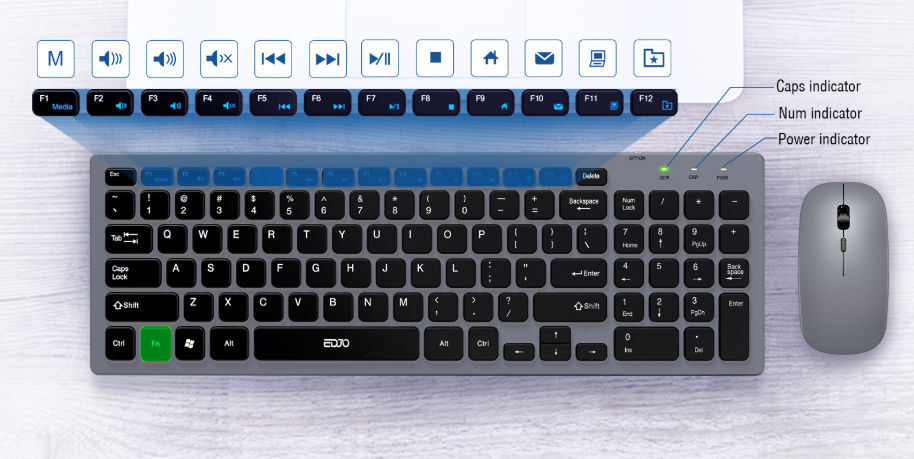 Buy Wholesale China Office Style 96 Keys Customized Layout Wireless ...