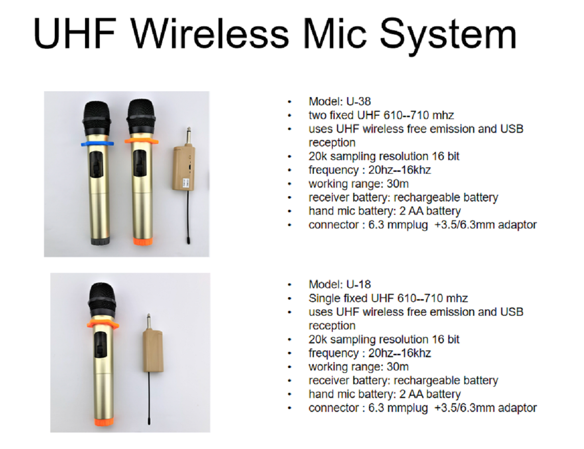 Buy Wholesale China Uhf Wireless Microphone System For Studio Karaoke ...