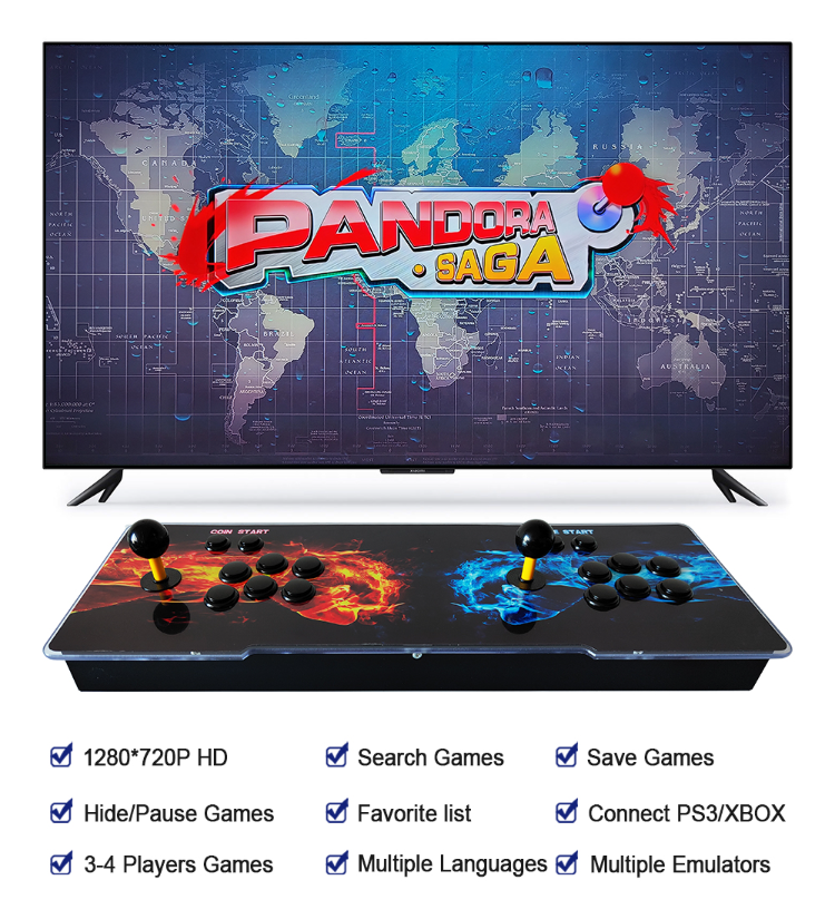 Buy Wholesale China 8800 In 1 Pandora Saga 9s 9d Pro Retro Arcade Games ...