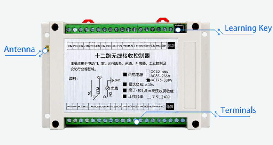 Buy Wholesale China Rf Remote Control Switch Ac220v-380v 12 Channels ...