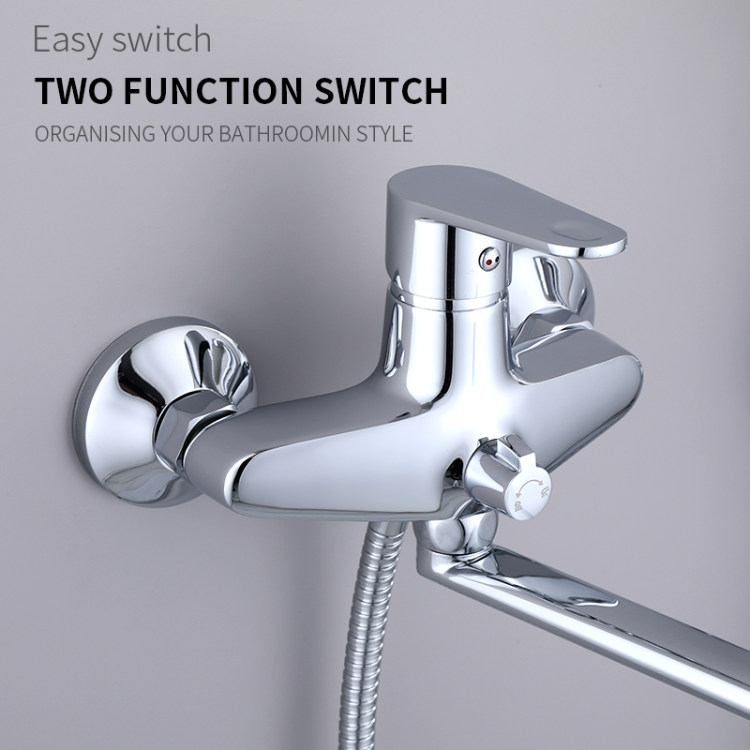 Bathroom Accessories Brass Shower Faucet Set Long Neck Shower Mixer Tap ...