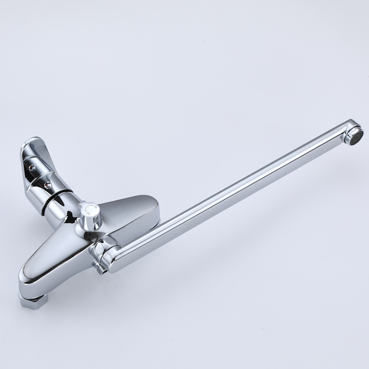 Bathroom Accessories Brass Shower Faucet Set Long Neck Shower Mixer Tap ...