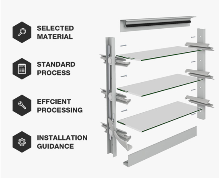 Manual Adjustable Window Shades Decoration Wall Cladding Architecture ...