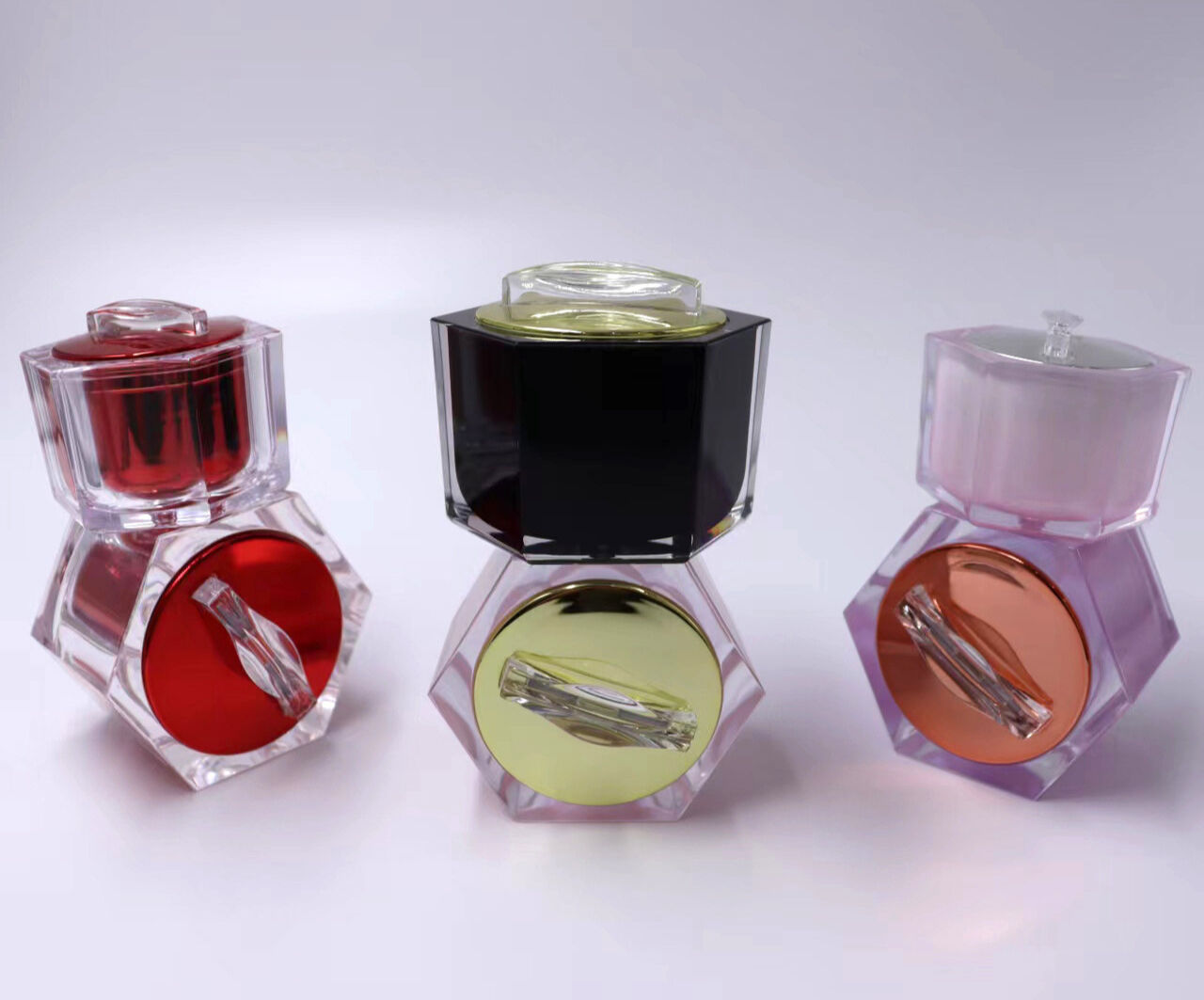 Buy Wholesale China Luxury Hexagon Acrylic Jar With Round Cap For Face ...