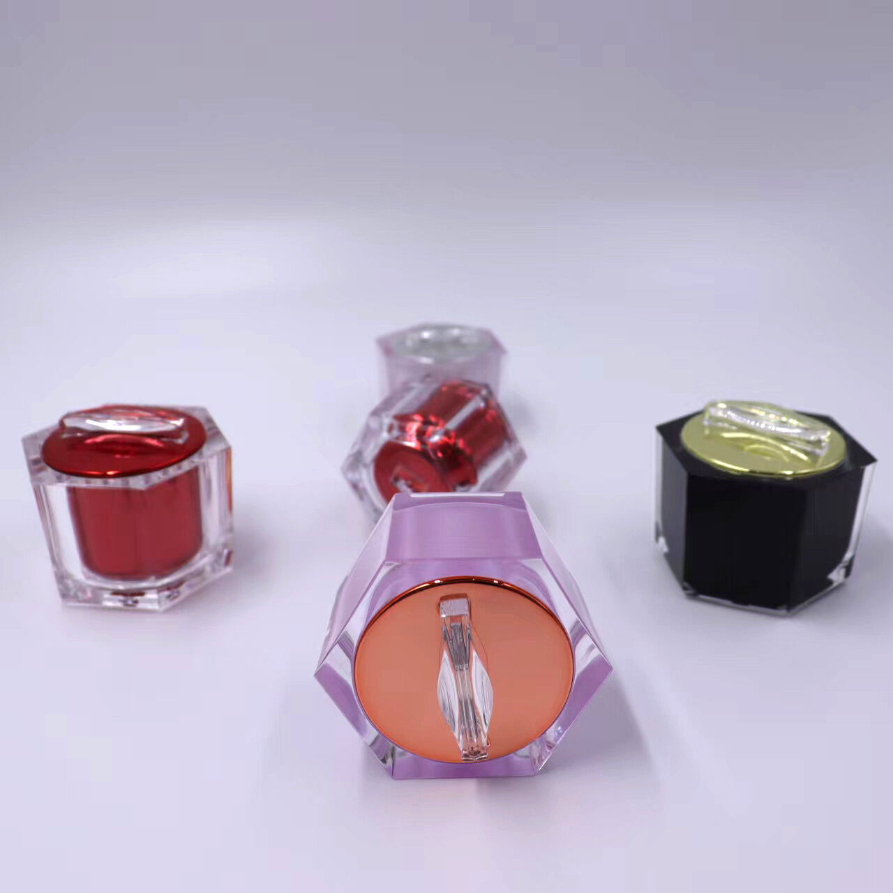 Buy Wholesale China Luxury Hexagon Acrylic Jar With Round Cap For Face ...