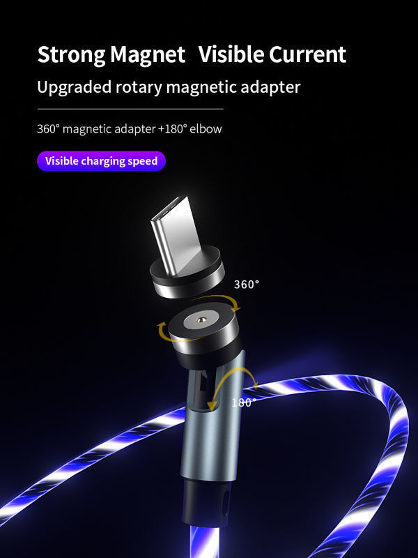 Buy Wholesale China Supplier Detachable Magnetic Data Cables 3a Light 3 ...