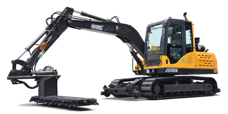 Railway Ballast Cleaning Machine On Railway Line For Rail Maintenance ...