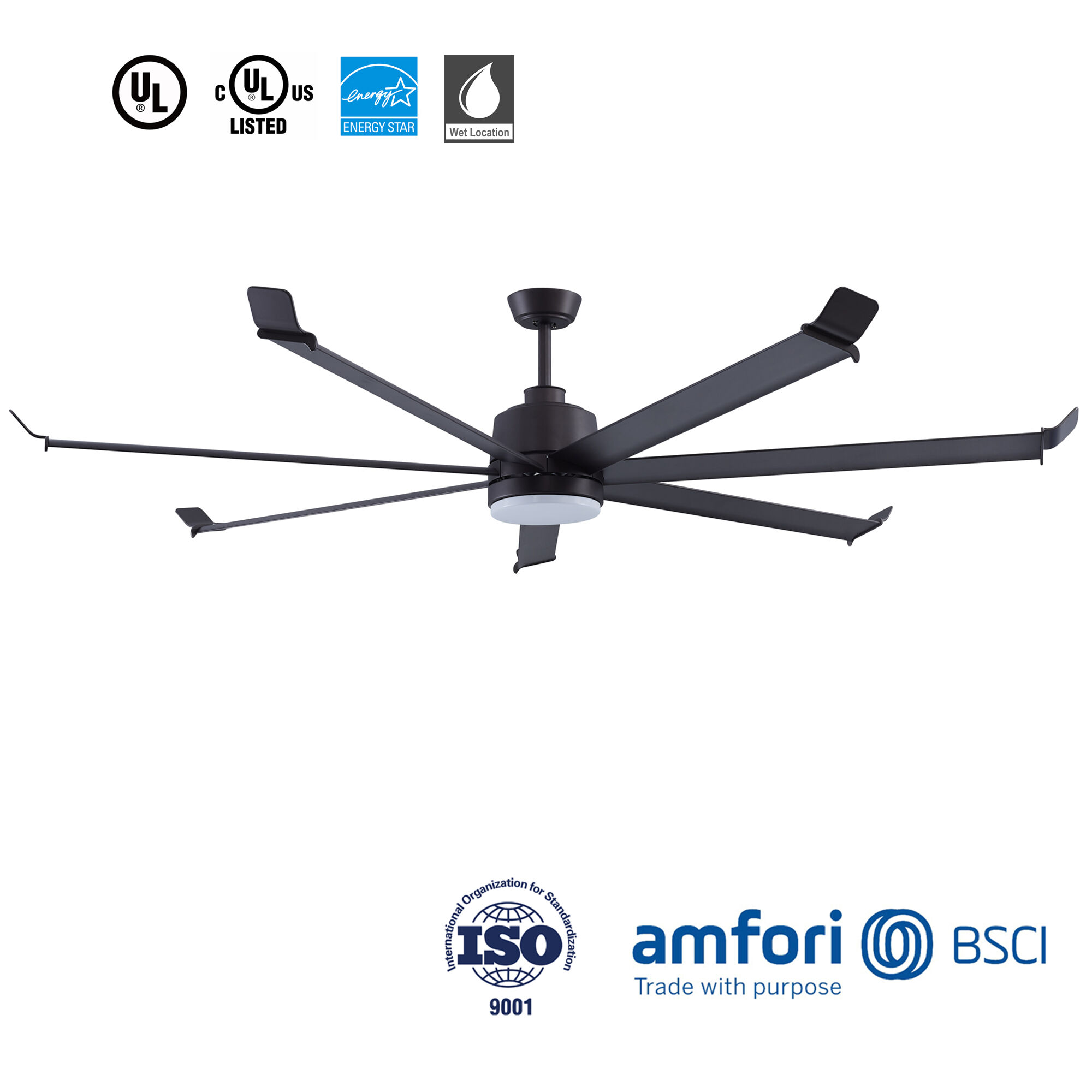 Buy Wholesale China Big Ceiling Fan 80 Inch Aluminum Blades Industry ...