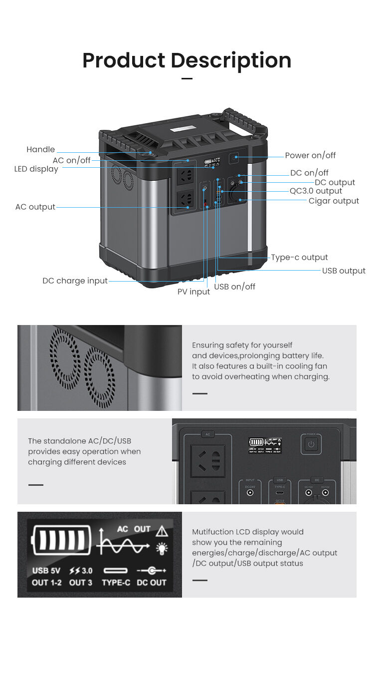 Buy Wholesale China Best Quality Multifunctional Portable Power Plant 2000w 600ah Providing ...