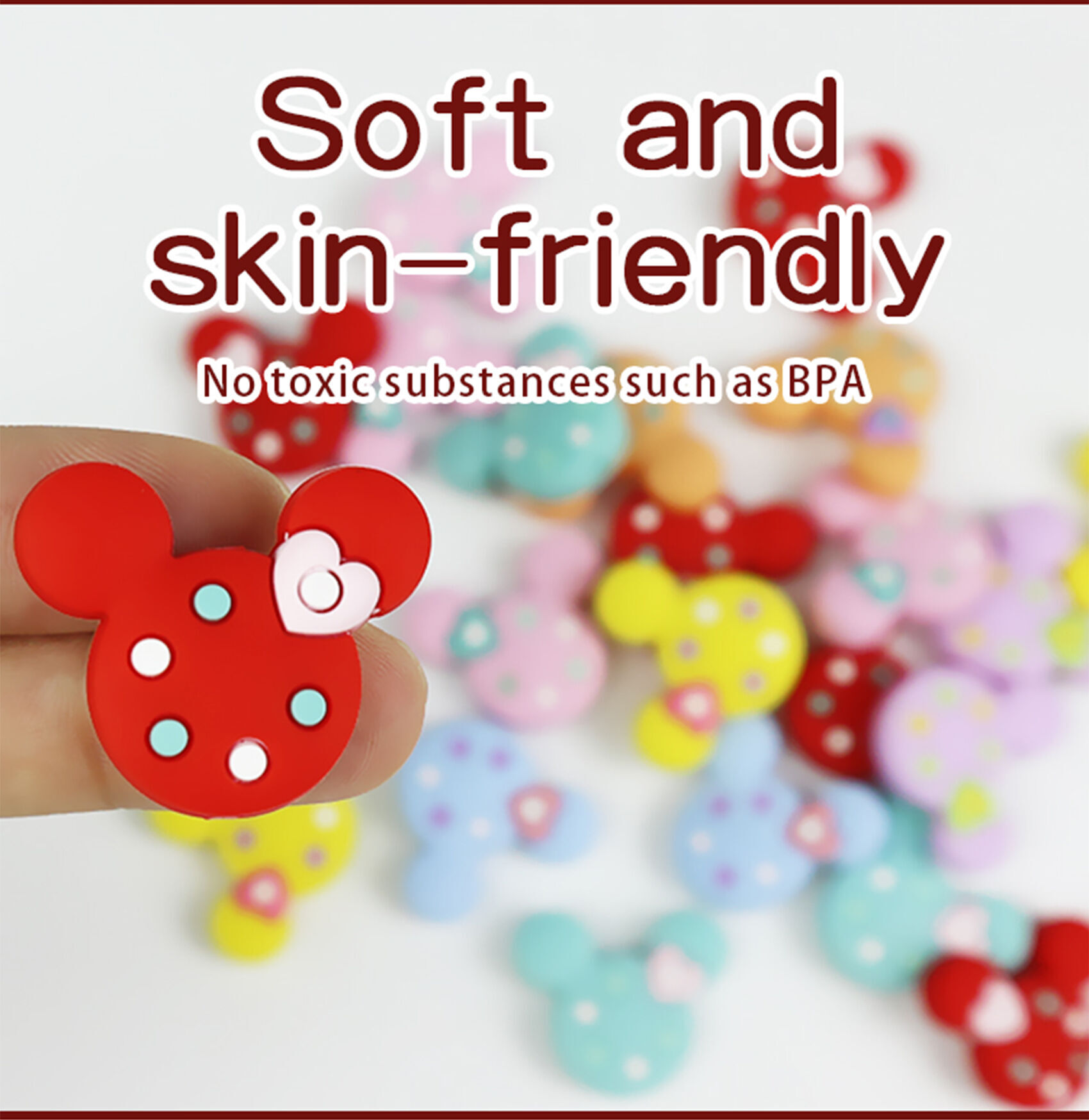 Buy Wholesale China Silicone Mickey Gutta Percha Beads Bpa Free ...