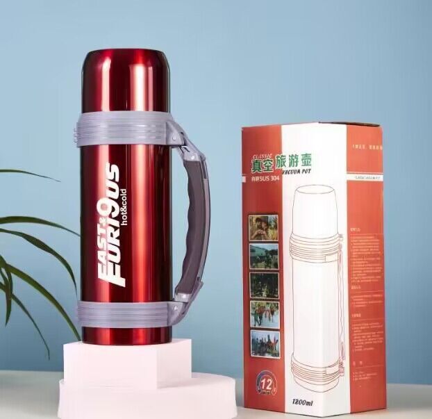 Flask Bottle Stainless Steel 1.2l Insulated Vacuum Thermos Flask Bottle ...