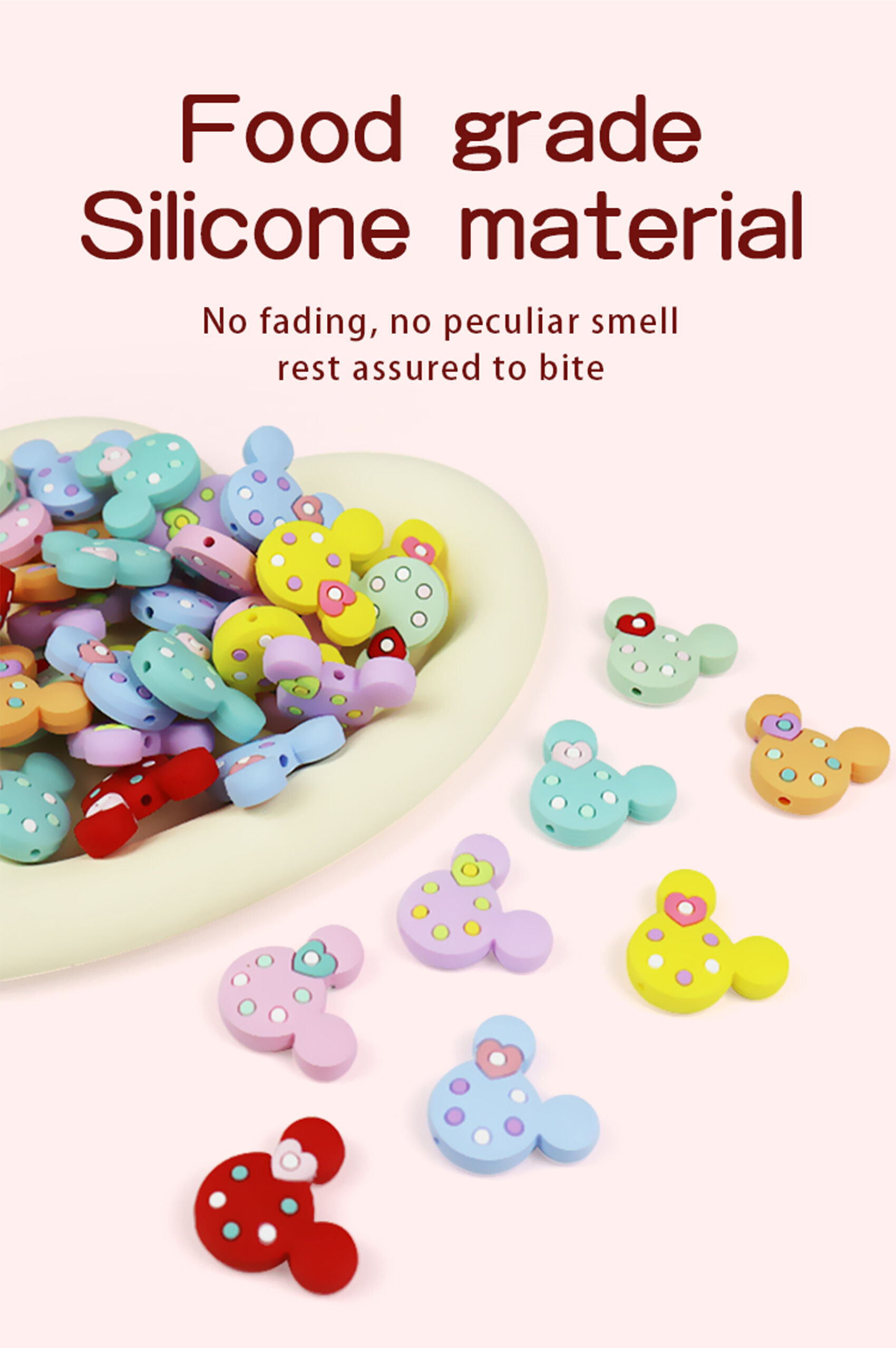 Buy Wholesale China Silicone Mickey Gutta Percha Beads Bpa Free ...