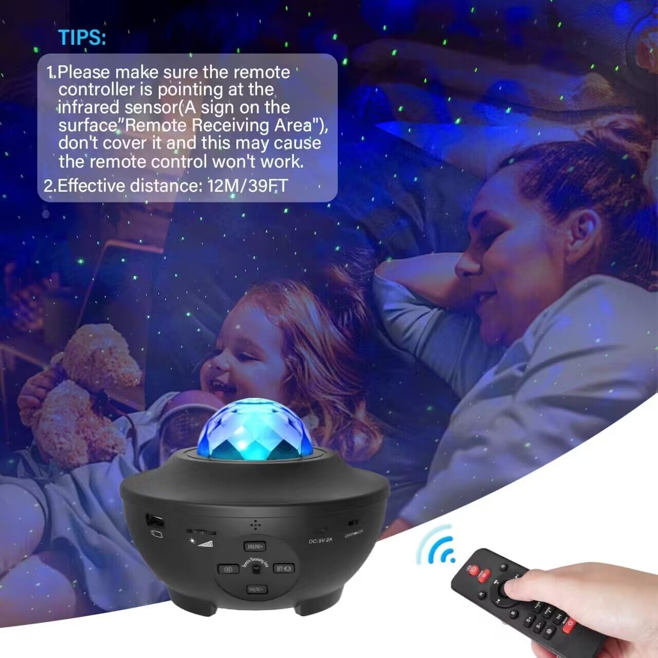 Buy Wholesale China Star Projector & Night Light 2 In 1 Ocean Wave ...